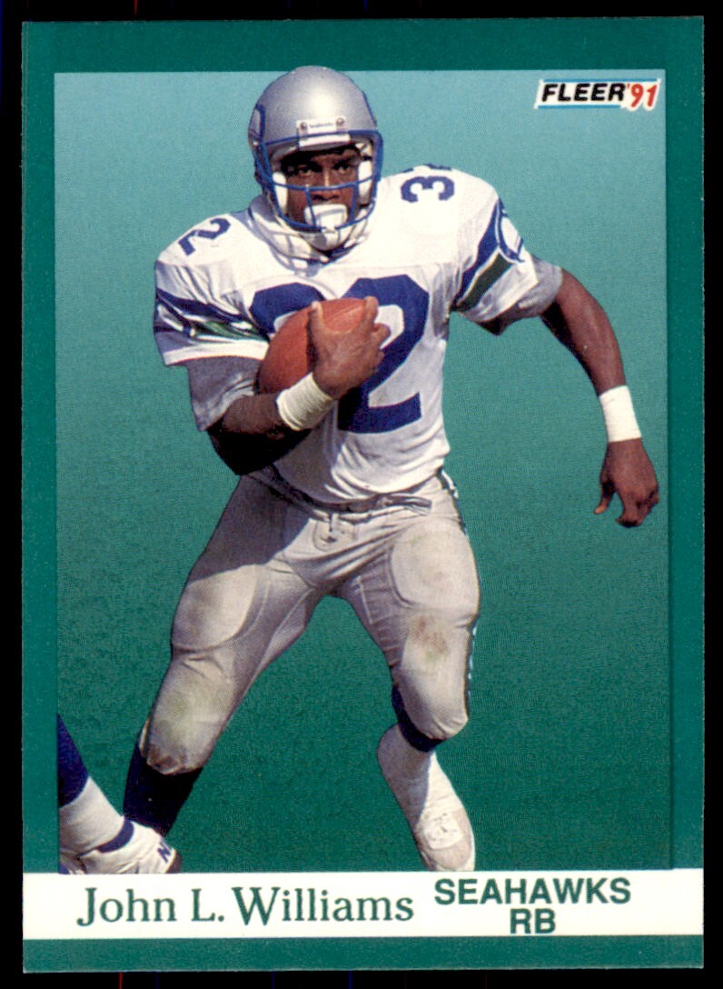 1991 Fleer John L. Williams . Seattle Seahawks #195 | eBay