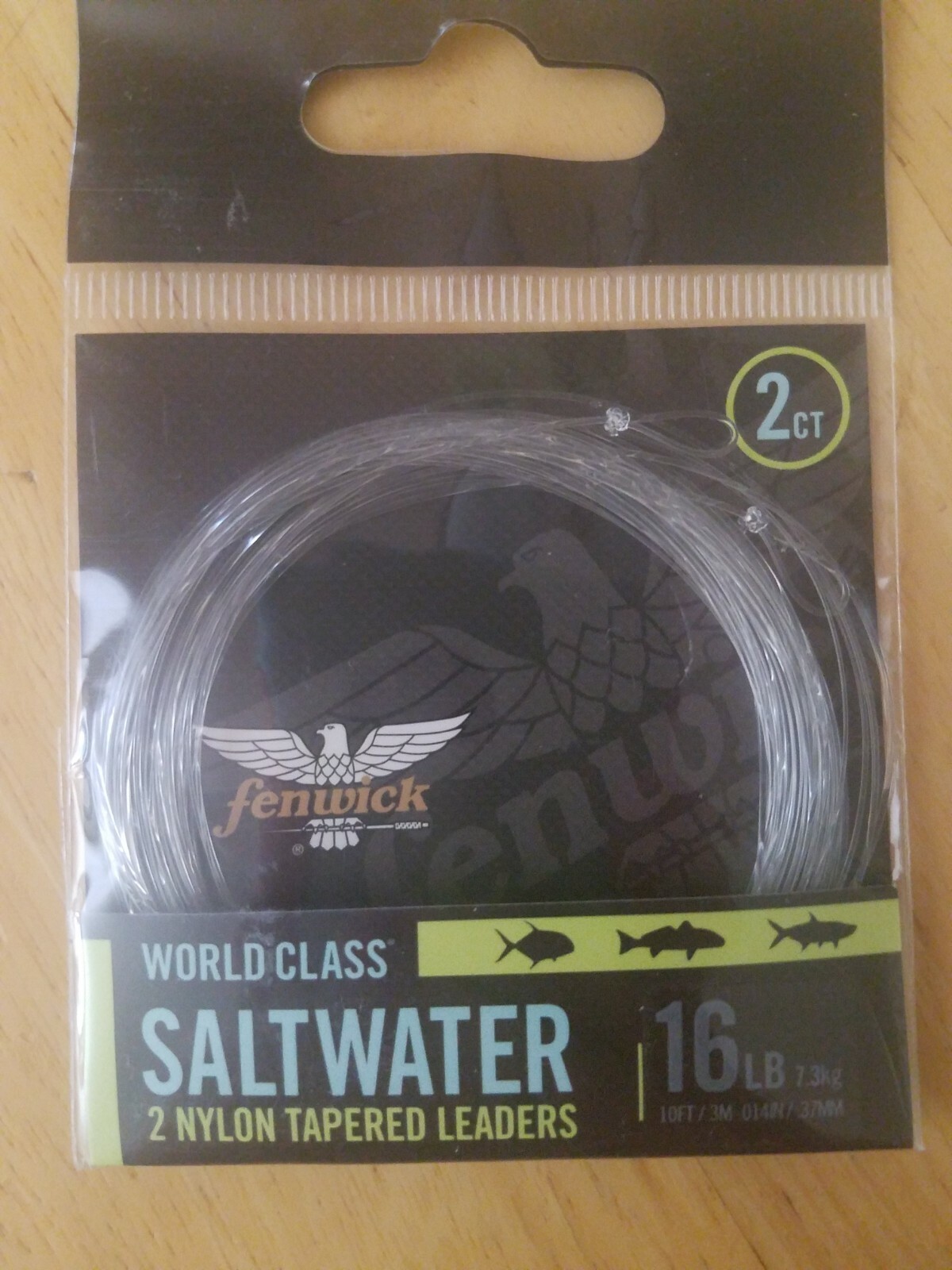 World Class Saltwater 2 Nylon Tapered Leaders 16lb Fishing | eBay