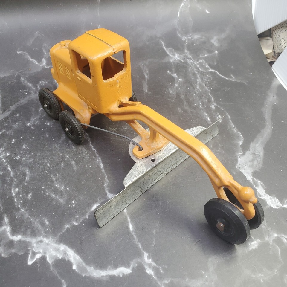 Vintage Slik-Toy Metal Road Grader Scraper Tractor | eBay