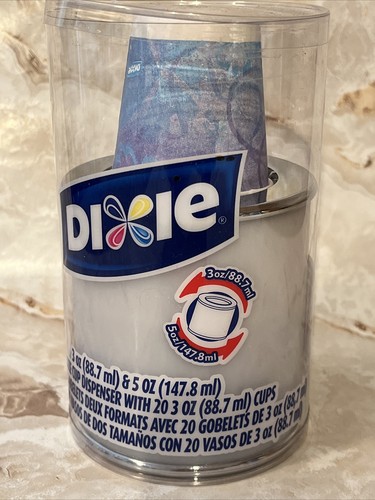 Dixie Cup Dispenser Plus Cups Bathroom Kitchen RV Camping New | eBay