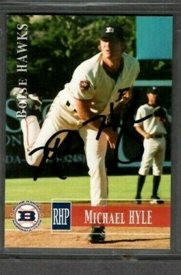 2005 Grandstand Boise Hawks Michael Hyle Baseball Card Signed Autograph ...