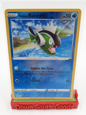 Pokemon TCG Hisuian Basculin 043/189 Astral Radiance Reverse Holo Rare ...