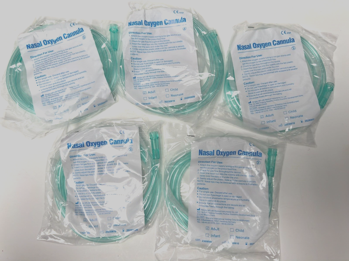 Reservoir Nasal Cannula Oxygen Tubing Mask For Oxygen Therapy With