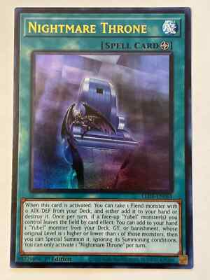 Yu-Gi-Oh! TCG Nightmare Throne 1st Edition NM LEDE-EN061 | eBay