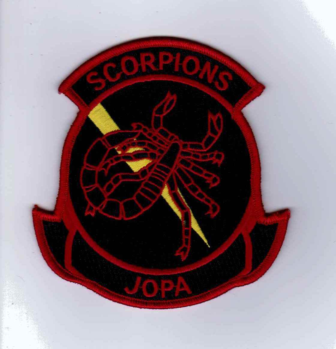 USN PATCH - VAQ-132 SQUADRON SCORPIONS JOPA:GA15-1 | eBay