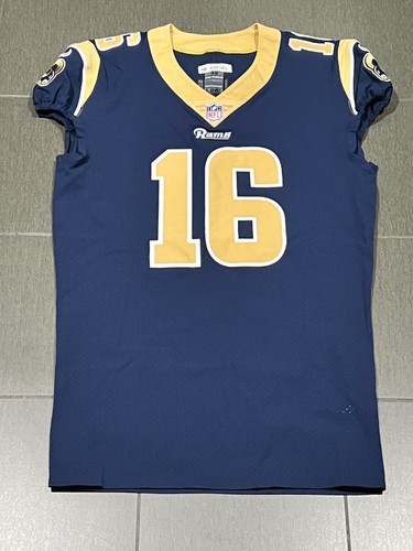 Los Angeles Rams QB #16 Jared Goff Team Issued NFL Football Jersey 2017 ...