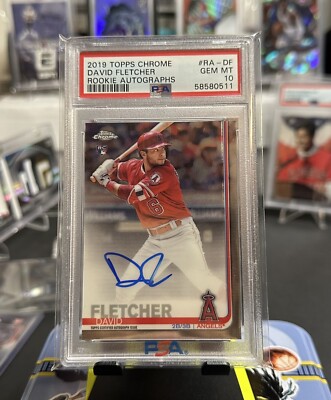 David Fletcher RC 2019 Topps Chrome ROOKIE AUTOGRAPH | eBay