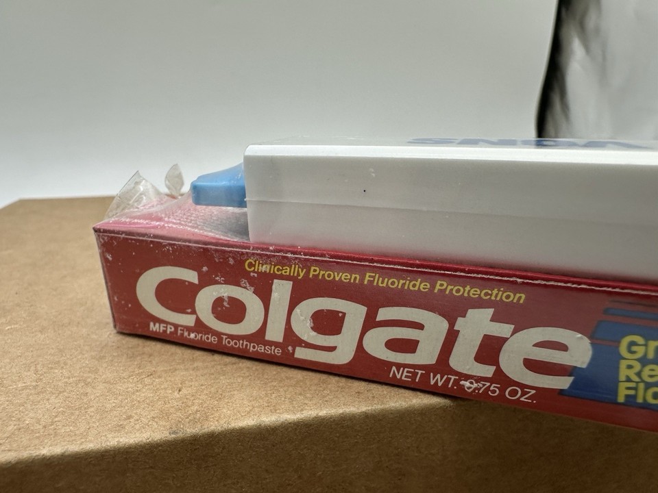 Vintage 1990s NEW Colgate Toothpaste And VONS Travel Brush Boxed TV ...