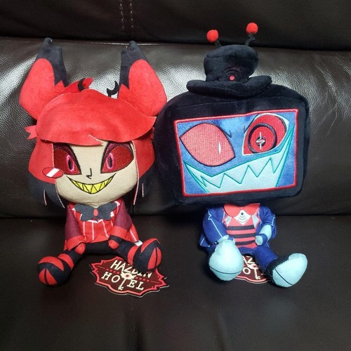 Hazbin Hotel Alastar Vox Sitting Plush Doll 20cm Set of 2 Round One ...