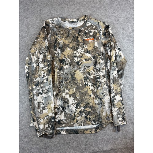 Sitka Gear Shirt Mens Medium Brown Core Optifade Camo Stretch Base ...