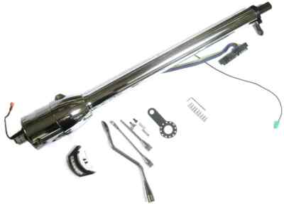 32" Chrome GM Style Tilt Steering Column Automatic Shift with No Key 32 ...