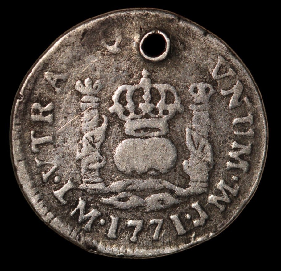 Peru Lima Spain 1/2 real 1771 holed RC2534 | eBay