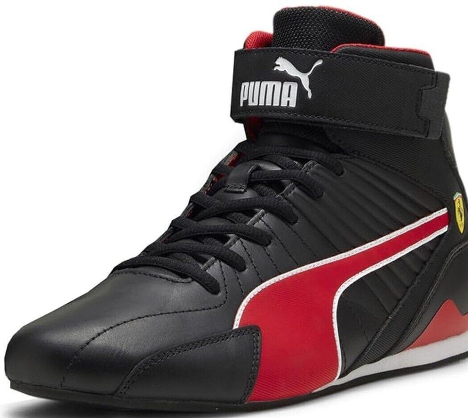 Scuderia Ferrari x Puma Kart Cat RL Mid Black Rosso Corsa for sale | eBay