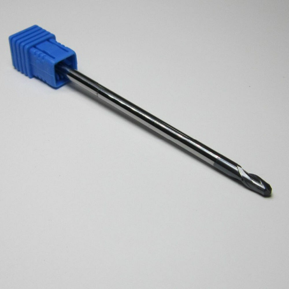 ? Extra Long End Mill Shank 100MM Radius Tungsten Carbide Ball Nose 2 ...