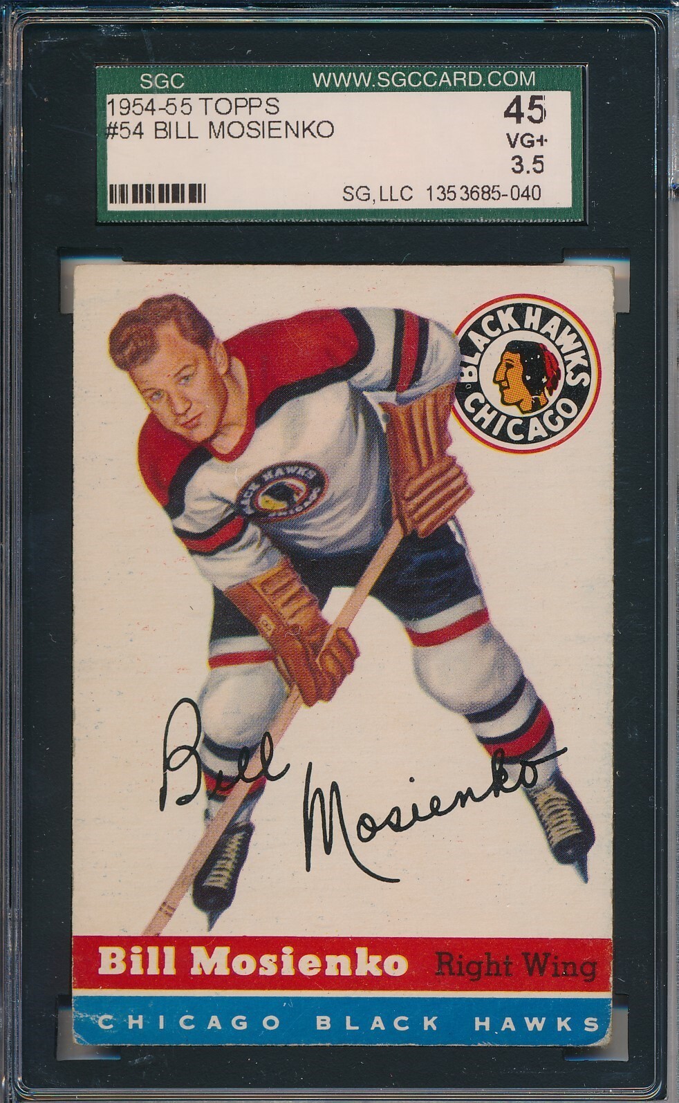 1954-55 Topps - #54 Bill Mosienko for sale online | eBay