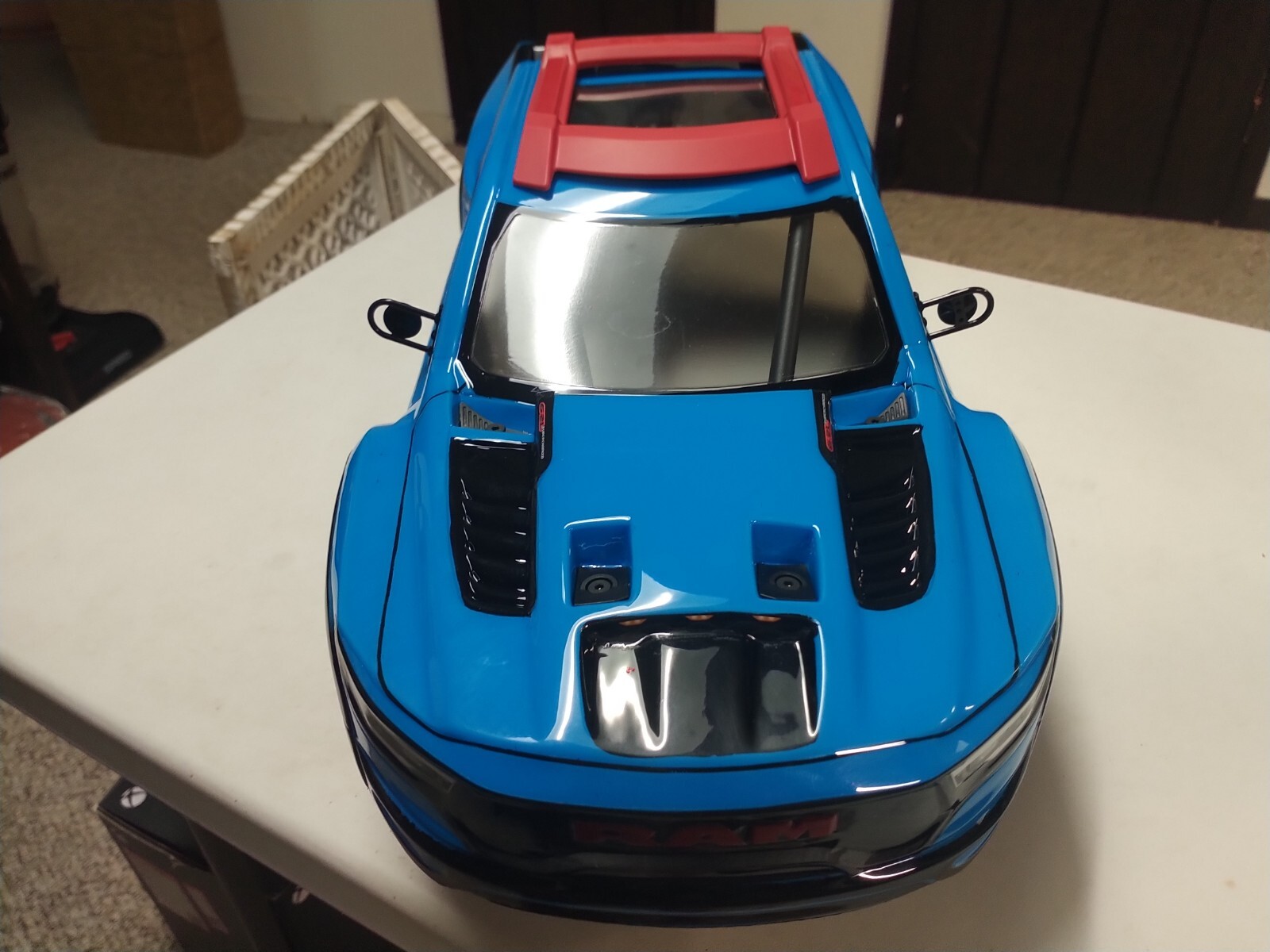 Custom Painted Traxxas XMAXX, RC Body With Mount, Roof Skid Plate RC ...
