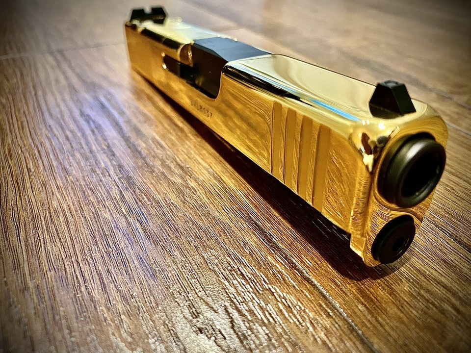 NEW OEM G43x MOS RMR Cut Complete 24k Gold Plated Mirror Polish Slide ...