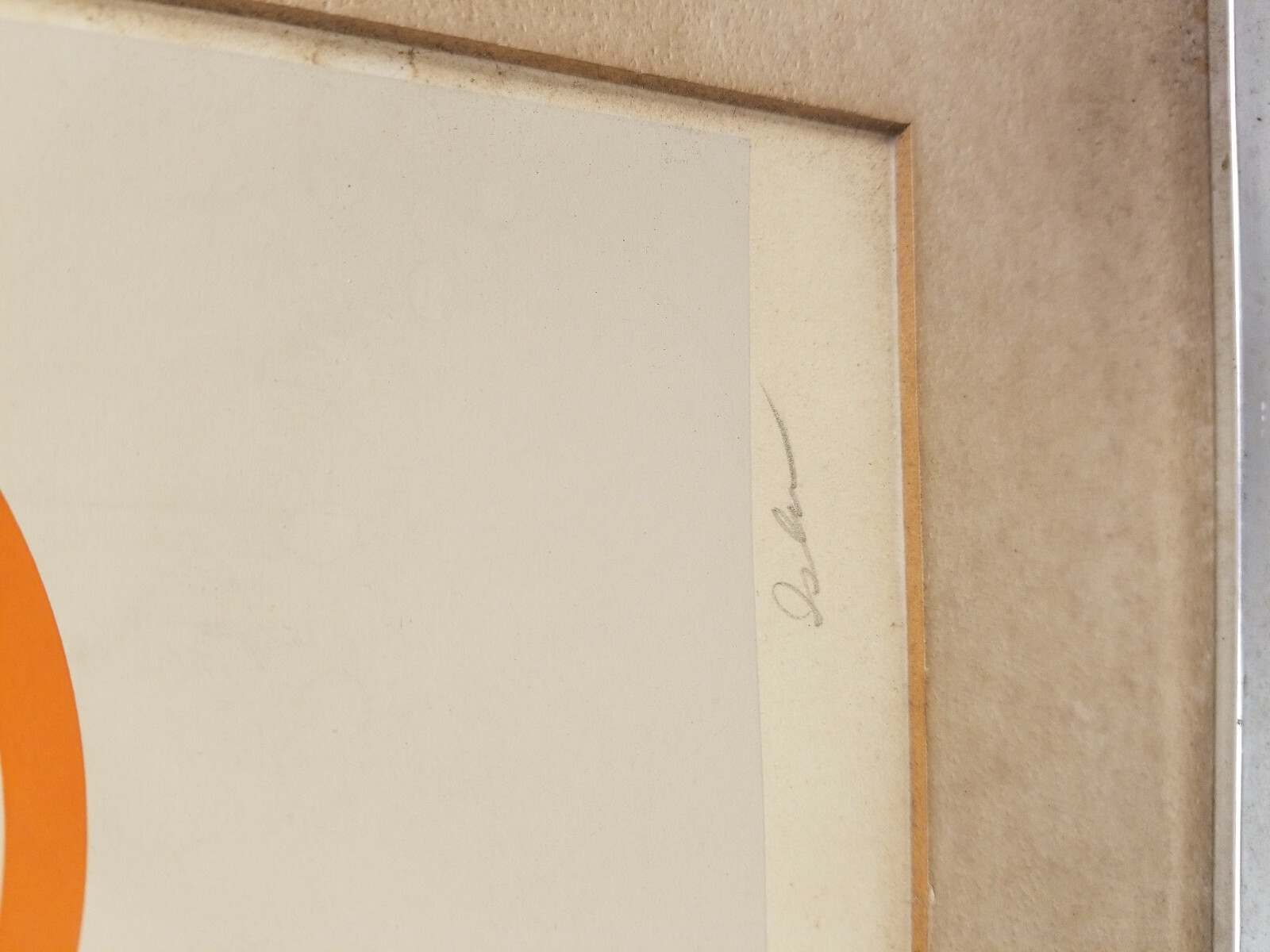 Antique Mid Century Modern Fred Isler Abstract Silkscreen SIgned and ...