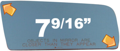 New Convex Right Side Mirror Glass For 94-96 Mercedes C220 W/O Backing ...