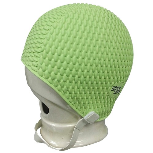 BLUE REEF Bubble Plain Ladies Classic Chic Chin Strap Swim Cap Swimming ...