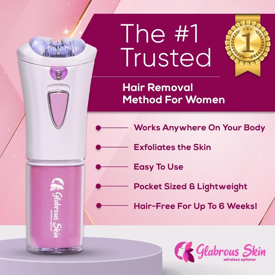 Glabrous Skin Epilator Hair Remover for Face - Look Glamorous with ...