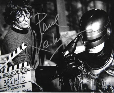 * PAUL VERHOEVEN * signed 8x10 photo * ROBOCOP * TOTAL RECALL ...