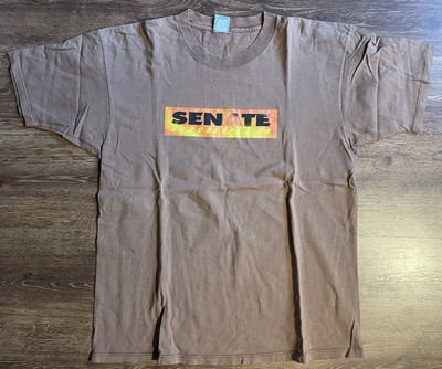 Senate Aggressive Inline Skating T Shirt Brown 90s Vintage XL | eBay