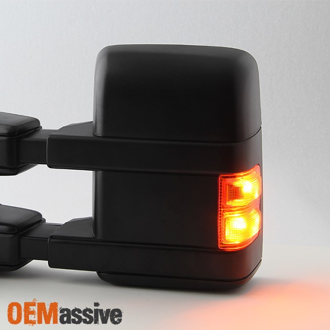 Fit 08-16 Ford F250 SuperDuty Power Heated Extendable Towing Mirror ...
