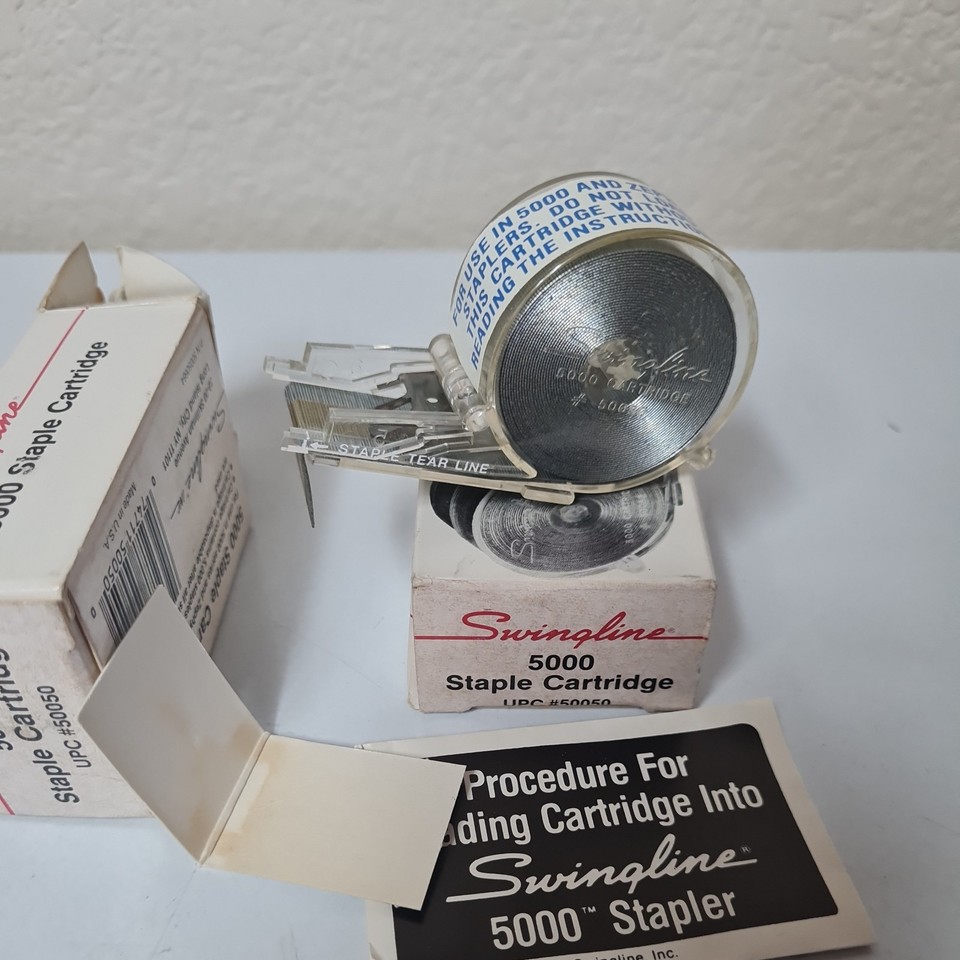 Lot 3 Swingline Staple Cartridges #50050 for Electric Staplers 5000 ...