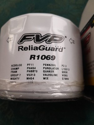 FVP R1069, SAME AS Fram PH8873, NAPA 1046, WIX 57099 SpinOn Oil Filter ...