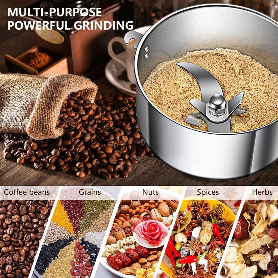 2500g Electric Grain Grinder Spice Mills Commercial Superfine Powder ...