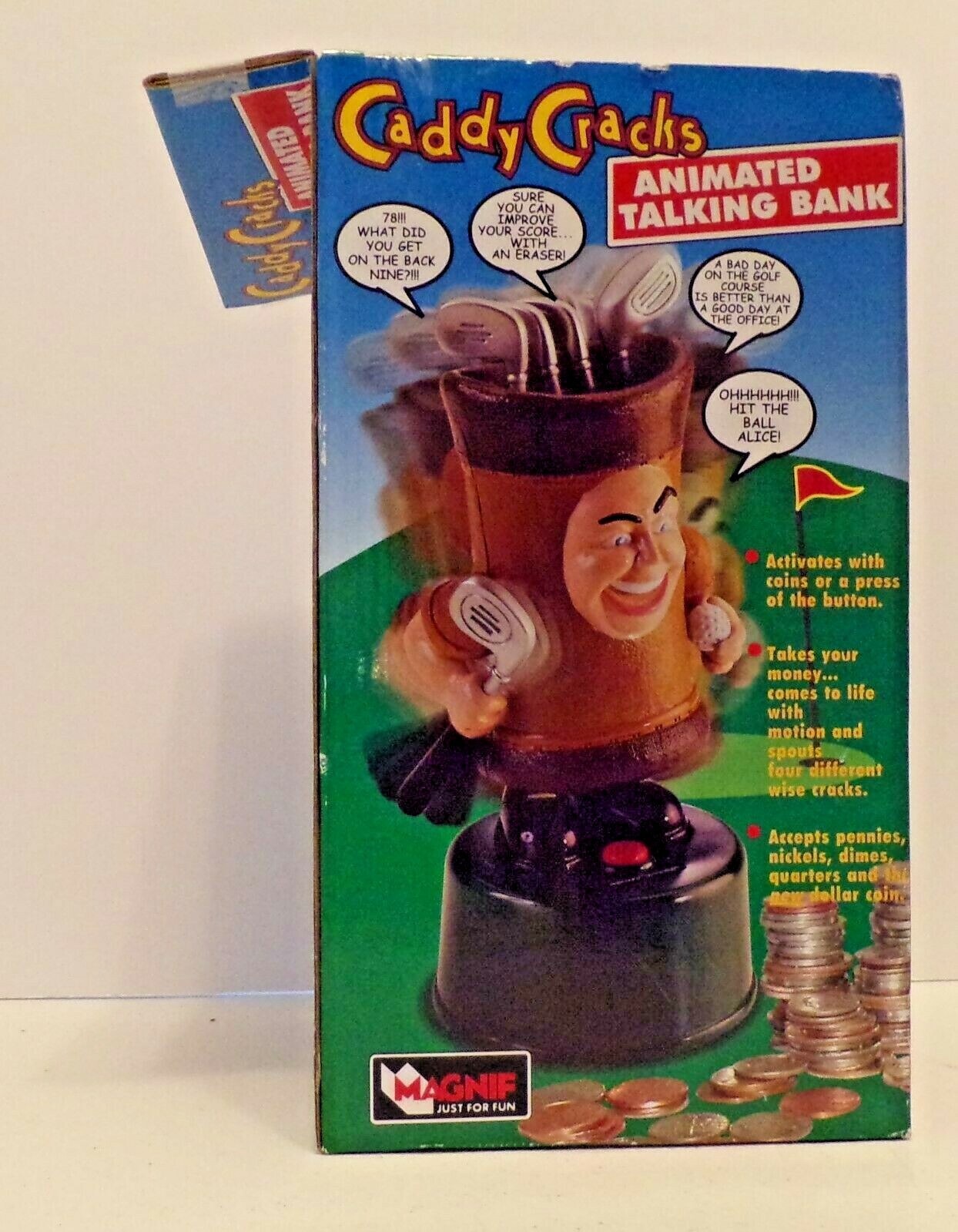 Caddy Cracks Animated Talking Bank, CaddyCracks - "New In Box", Mag-Nif ...