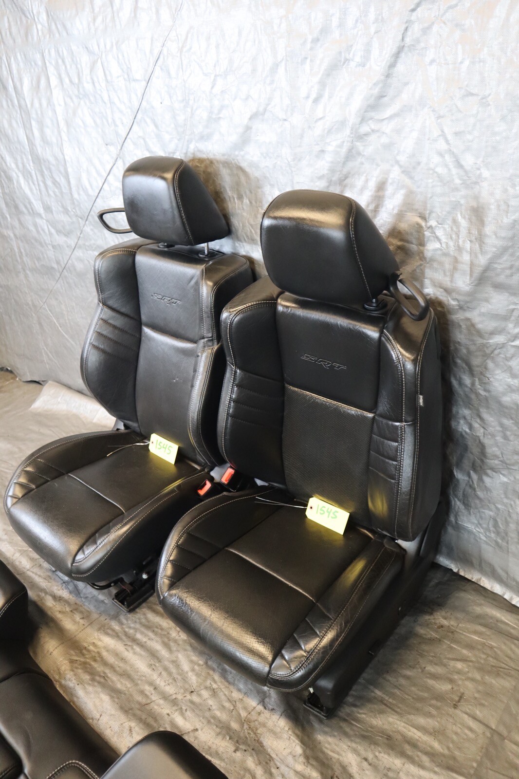 2015-2023 DODGE CHALLENGER SRT HELLCAT OEM BLACK LEATHER FRONT N REAR ...