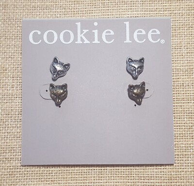 Foxy Studs in Silver and Bronze by Cookie Lee Jewelry (ViVI) | eBay
