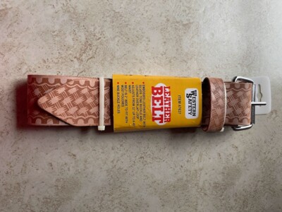 NEW Western Safety Leather Belt Adjustable 32 to 48" 47637 | eBay