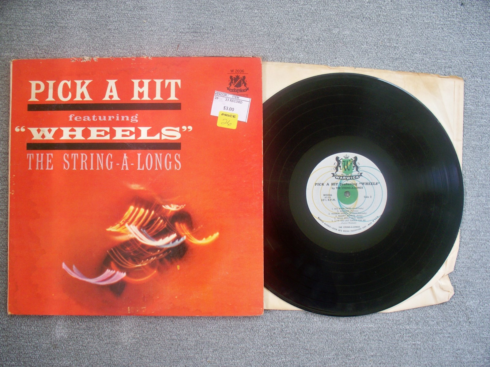 The String A Longs Pick A Hit Featuring Wheels 1961 Warwick Records ...