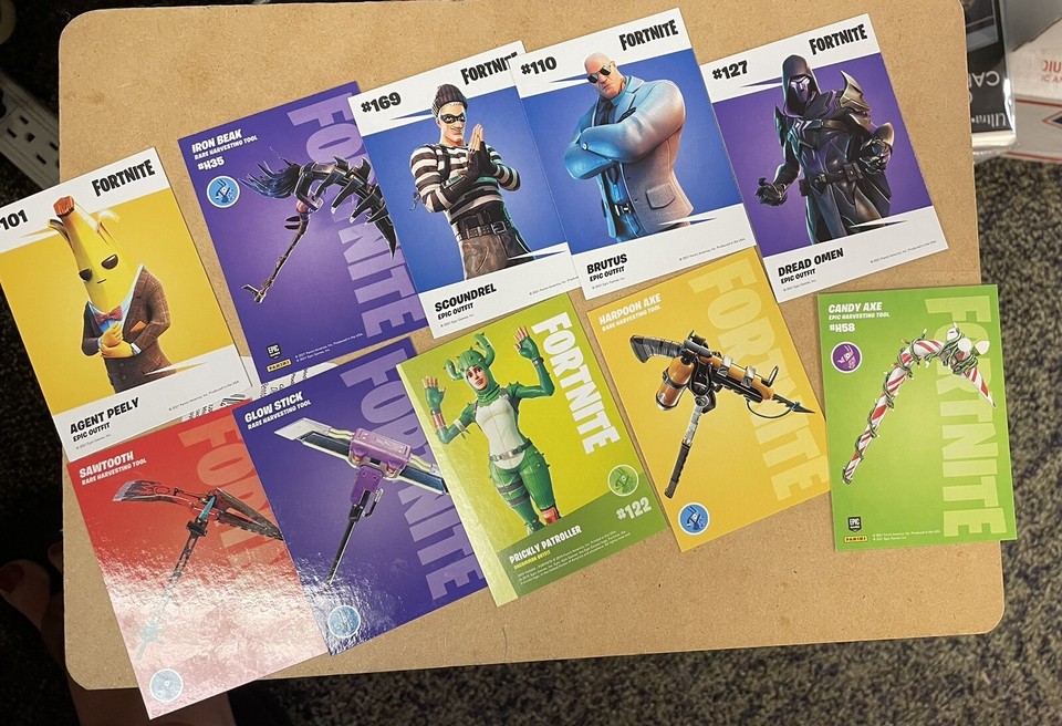 2019 PANINI FORTNITE (EPIC GAMES) SERIES 1 LOT 10 CARDS AGENT PEELY ...