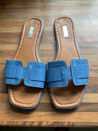 Ladies Primark Blue Summer Flat Sandals Size 7 Excellent Condition | eBay