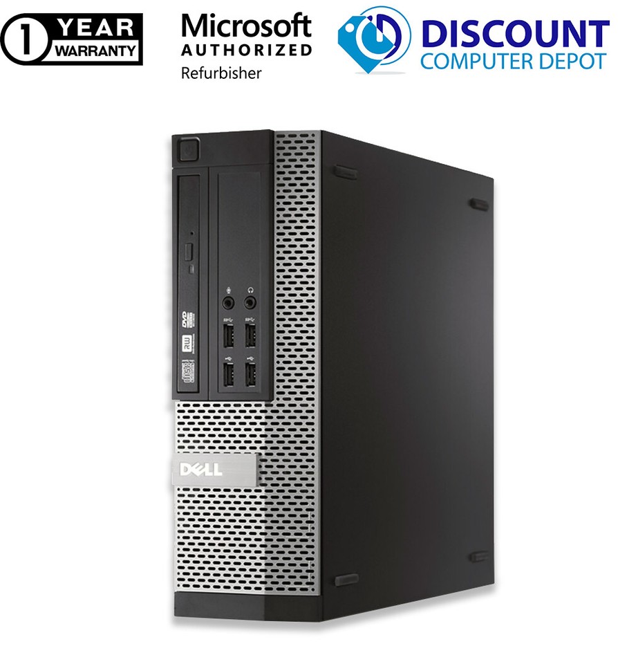 Dell Desktop Computer Intel i3 8GB RAM 250GB HD 19" LCD DVD Windows 10 ...