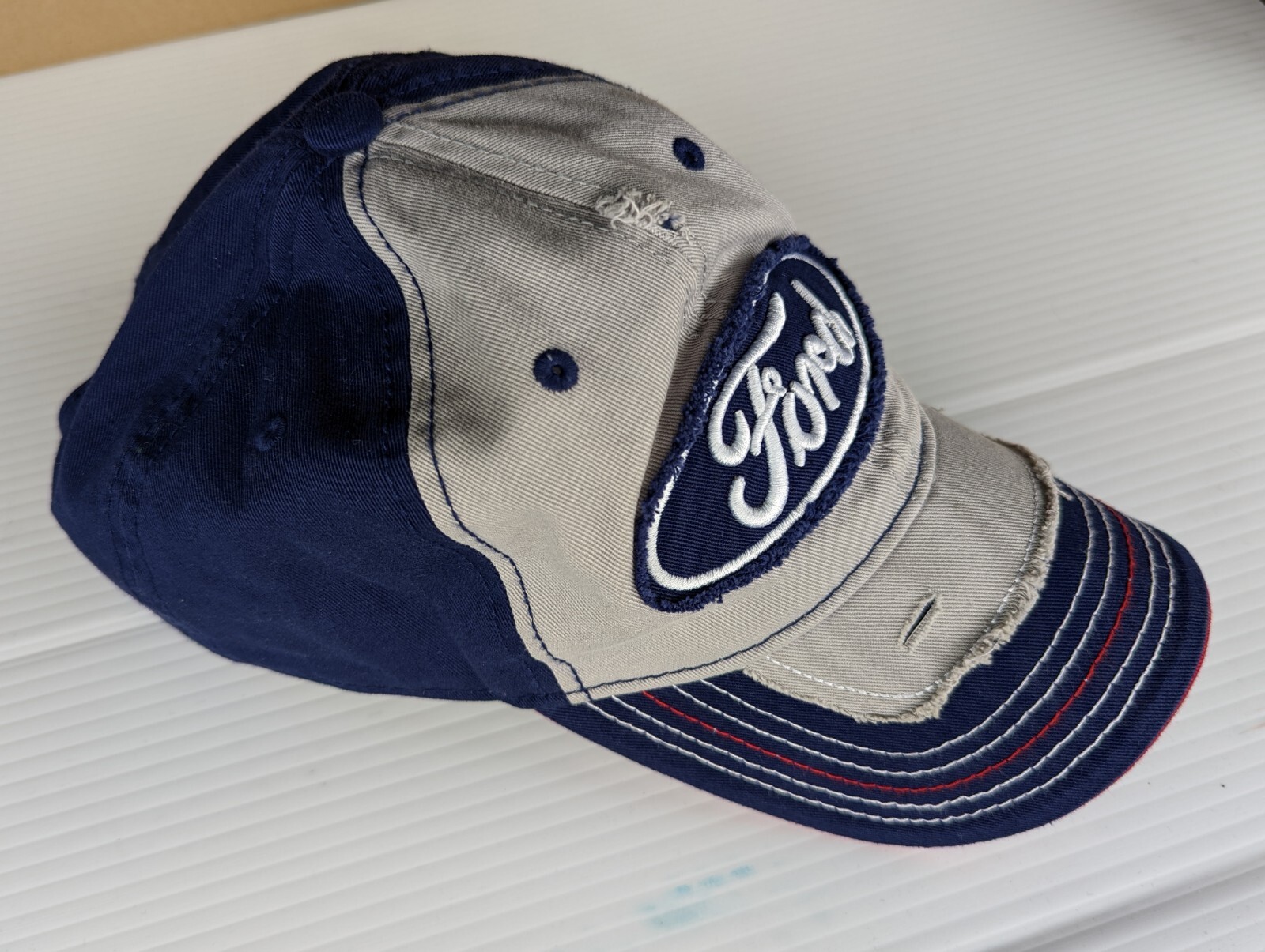 Official Ford Motor Company Distressed Look Cap Snapb… - Gem