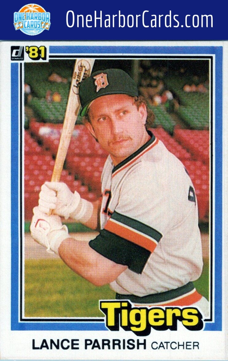 1981 Donruss Detroit Tigers Baseball Card #366 Lance Parrish | eBay