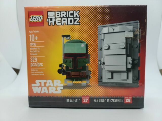 LEGO 41498 BRICKHEADZ: Boba Fett and Han Solo in Carbonite NYCC 2017 ...