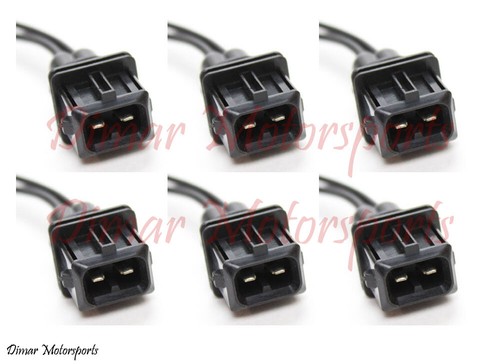 Set of 6-EV1 Male Quick Disconnect Pigtail Electrical Connectors | eBay