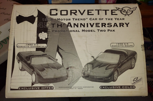 Corvette Exclusive Offer Promo Set, 1995 C4 & 1998 C5, 2 Piece Gift Box ...