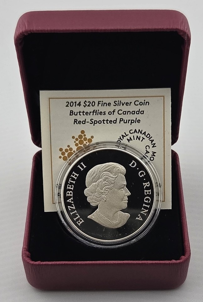 2014 Canada $20 Pure 1 oz Silver Coin - Red Spotted Purple | eBay