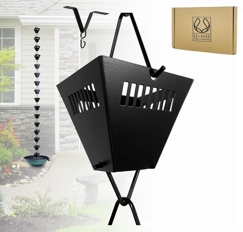 Rain Chain Water Collection for Gutters, Rainwater Catcher & Diverter ...