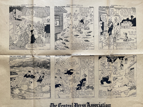 4 Sheets Home Town Cartoon Comic 1931 Central Press Syndicate Stanley ...