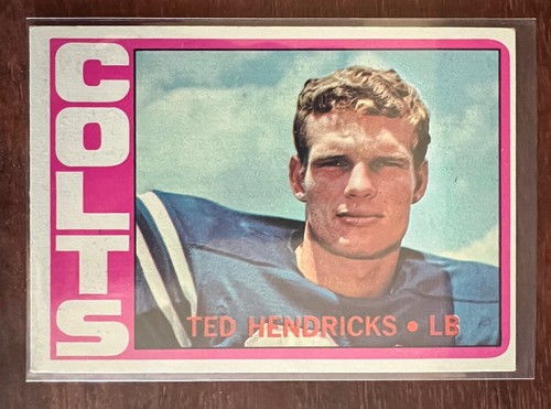 1972 Topps Football #93 Ted Hendricks - Rookie Card - Baltimore Colts ...