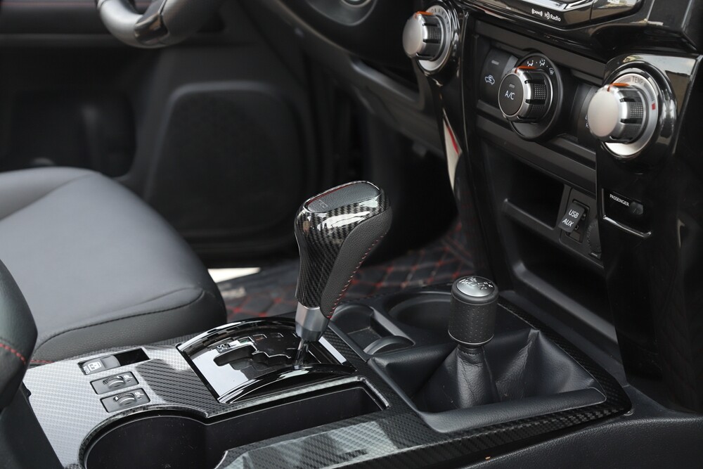 Carbon Fiber Gear Shift Shifter Knob Cover Trim For 4runner TRD 2010 ...