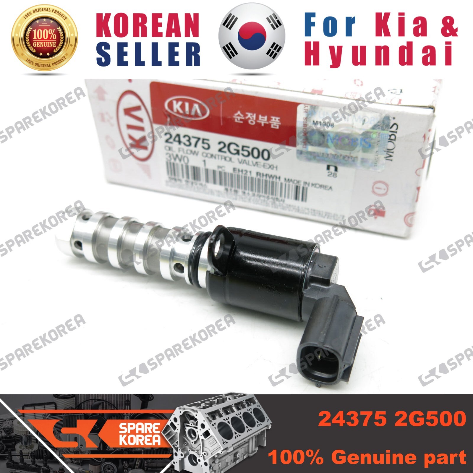 Genuine/OEM 243752G500 OIL FLOW CONTROL VALVE-EXH for Kia Sportage R | eBay